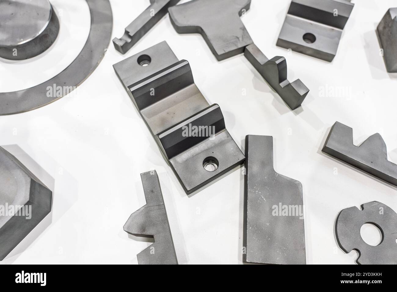 Finished steel products after quenching. Steel after quenching. Various ...