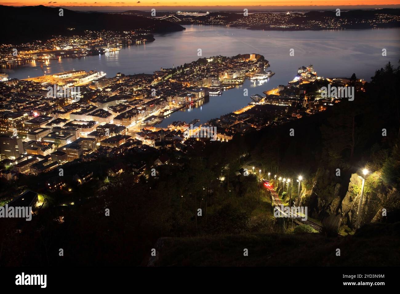 The port and harbour of Bergen, Norway Stock Photo - Alamy