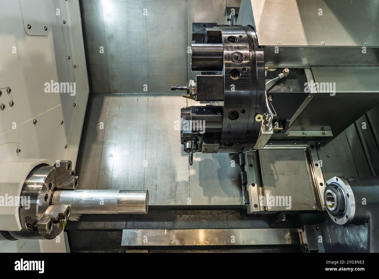 Cnc machine. The CNC lathe machine or Turning machine. Turning ...