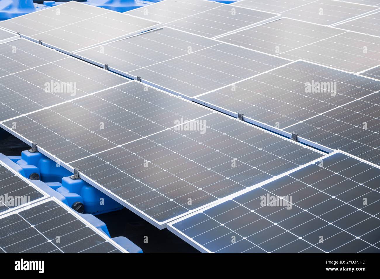 Floating Solar Panel. Solar photovoltaic panel PV System in Industry ...