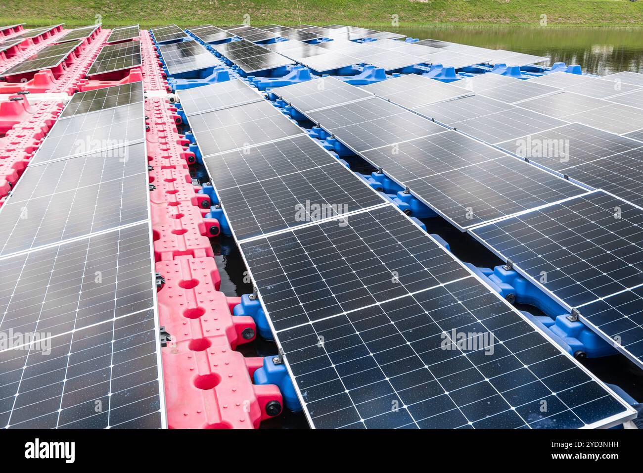 Floating Solar Panel. Solar photovoltaic panel PV System in Industry ...