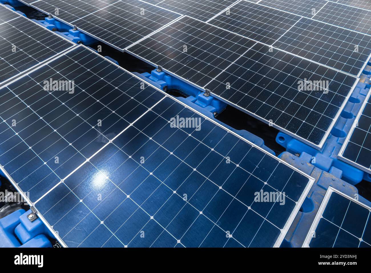 Floating Solar Panel. Solar photovoltaic panel PV System in Industry ...