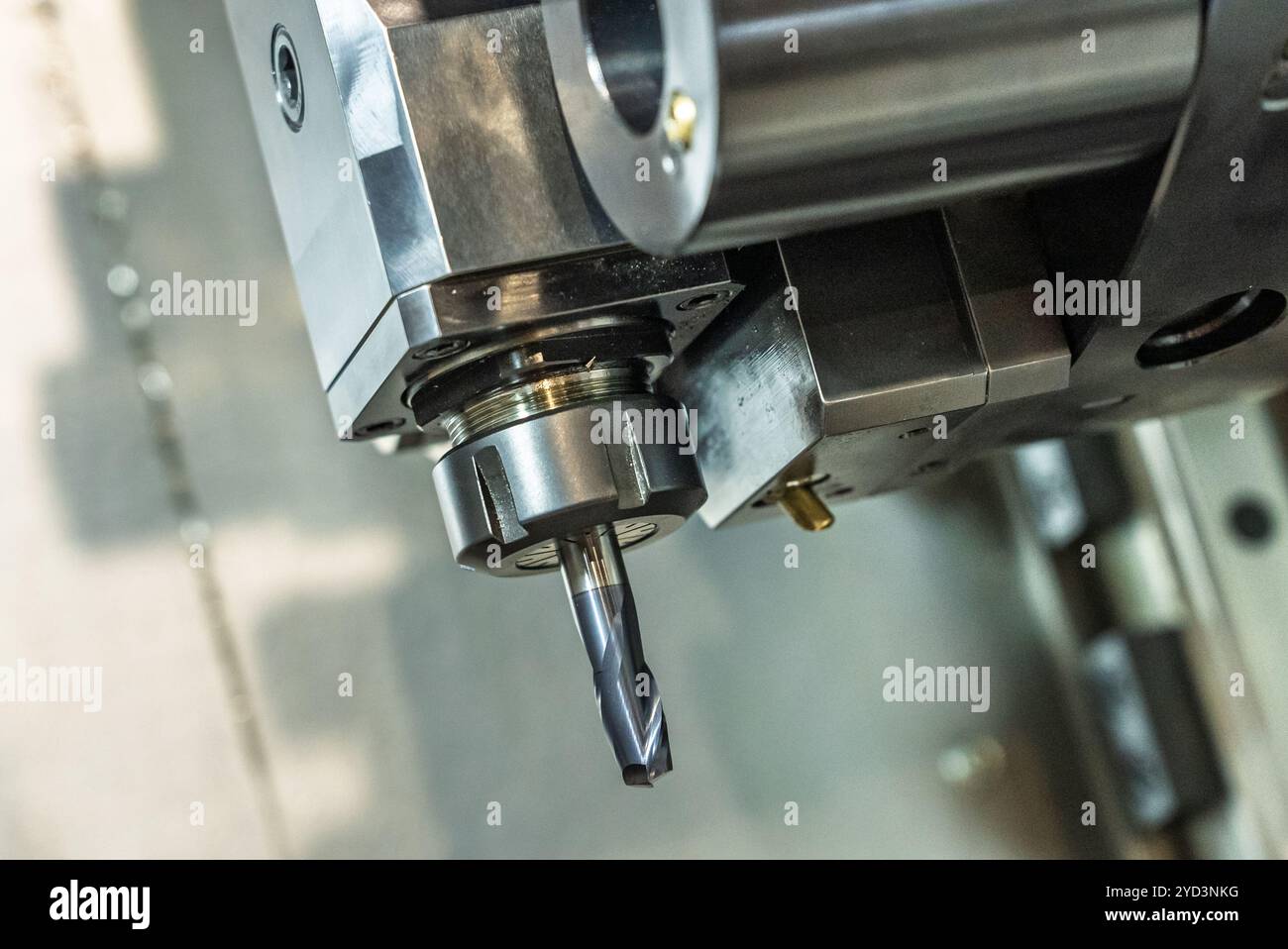 Cnc machine. The CNC lathe machine or Turning machine. Turning numerical control machine with ...