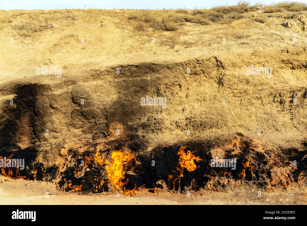 Yanar Dagh (Yanardag) , 'burning mountain' is a natural gas fire which ...