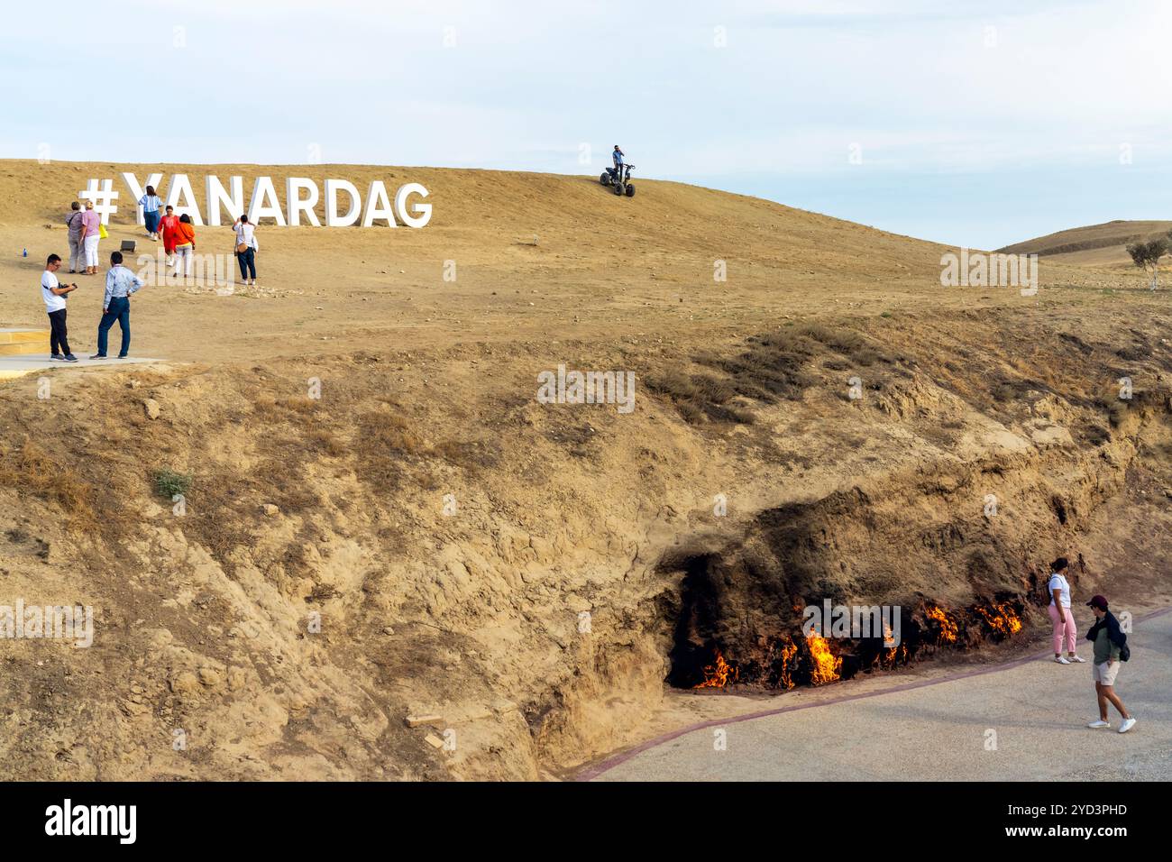 Yanar Dagh (Yanardag) , 'burning mountain' is a natural gas fire which ...