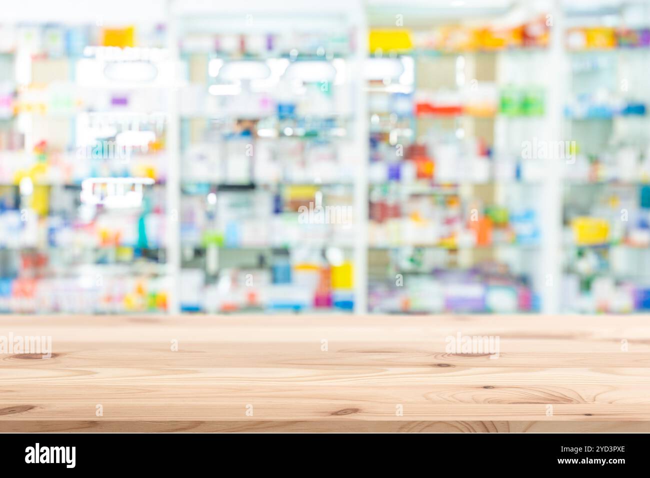 Pharmacy shop background. Drugstore blur for background. Medicine ...