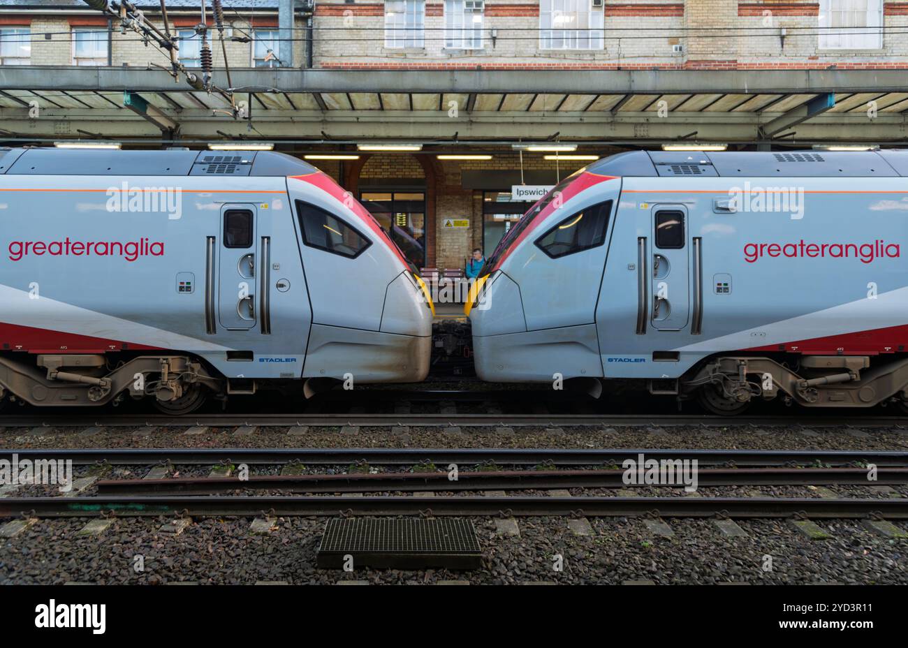 British Rail Class 755 Stadler locomotive engines, inter-city train at ...