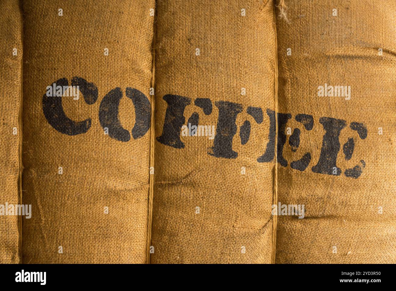 Sack Of Coffee Beans Stock Photo - Alamy