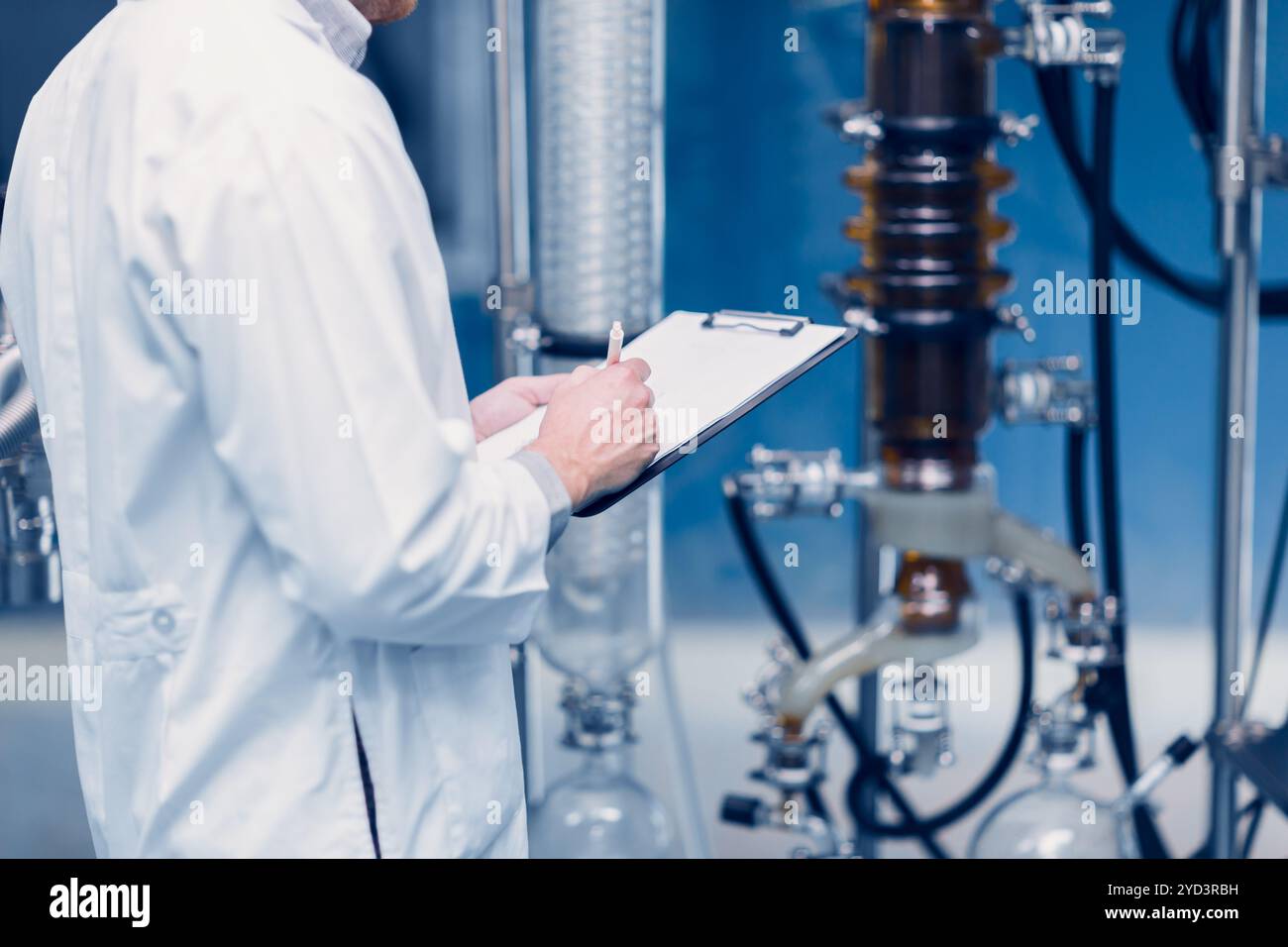 medicine science factory staff worker check quality products sterilize ...