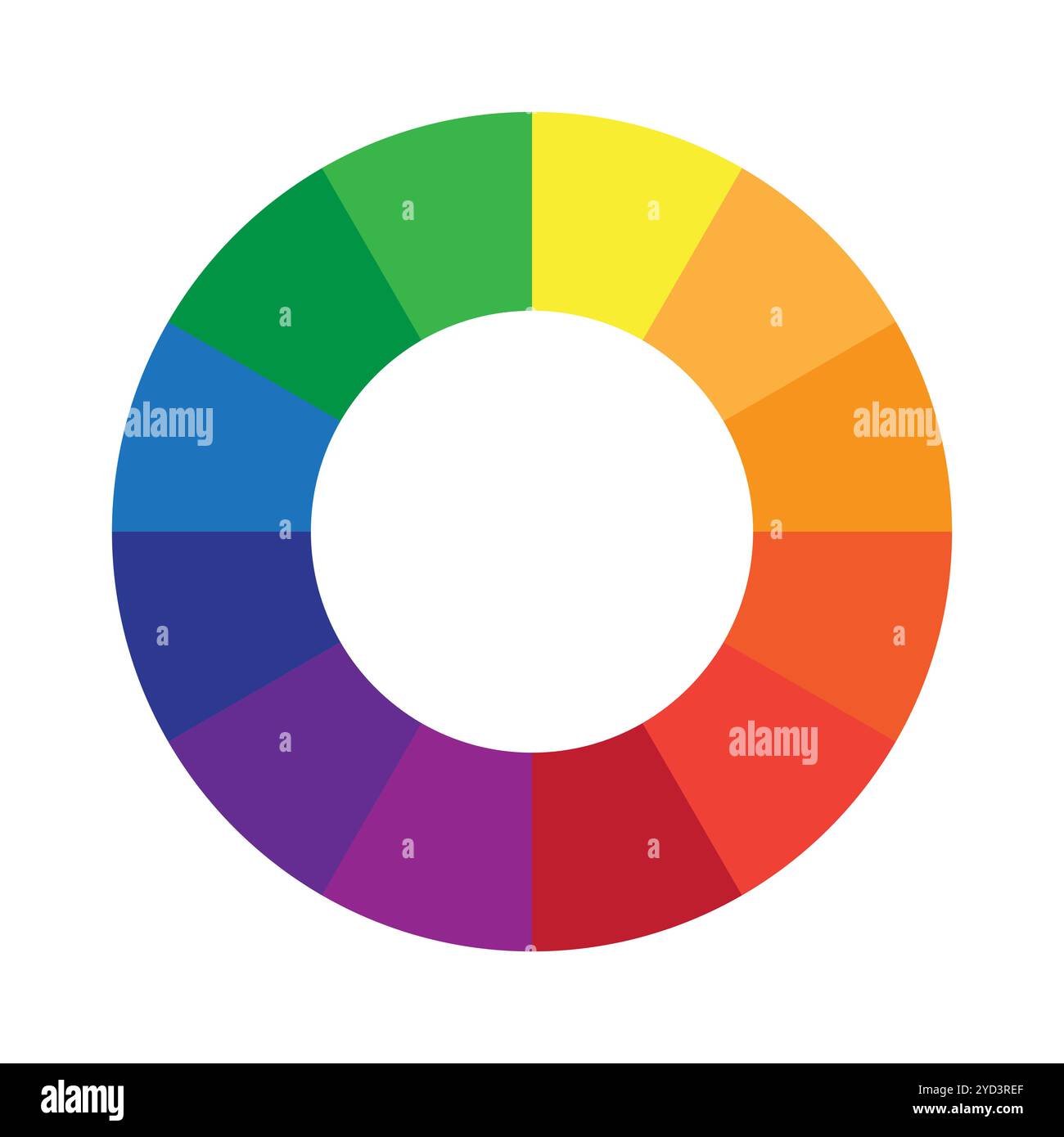 Color wheel icon. Rainbow palette spectrum. Circular gradient chart ...