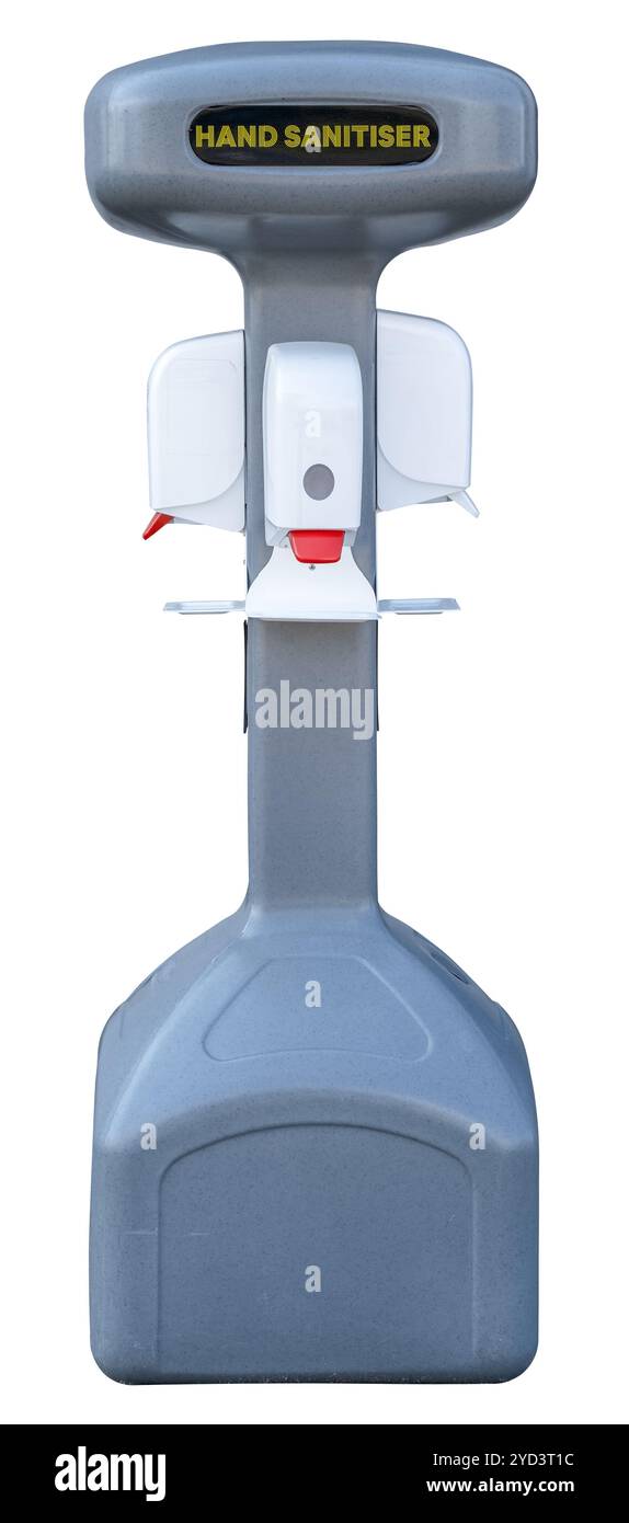 Isolated Hand Sanitizing Station Stock Photo - Alamy