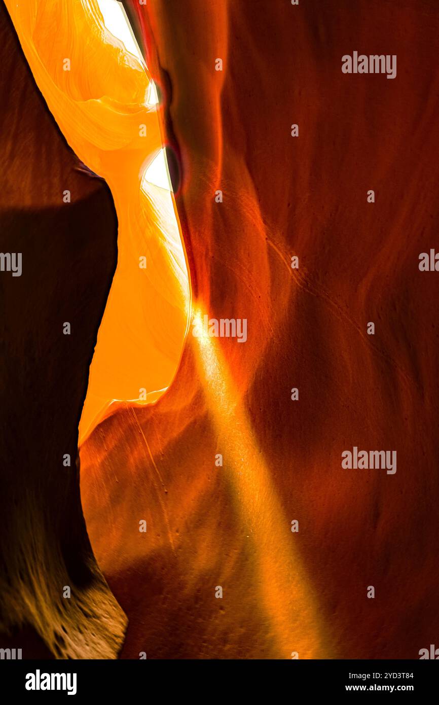 Light beams in Antelope Canyon, Arizona Stock Photo - Alamy