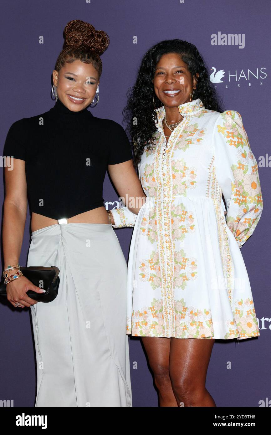 Beverly Hills, USA. 24, October, 2024. Pictured left to right, Storm ...