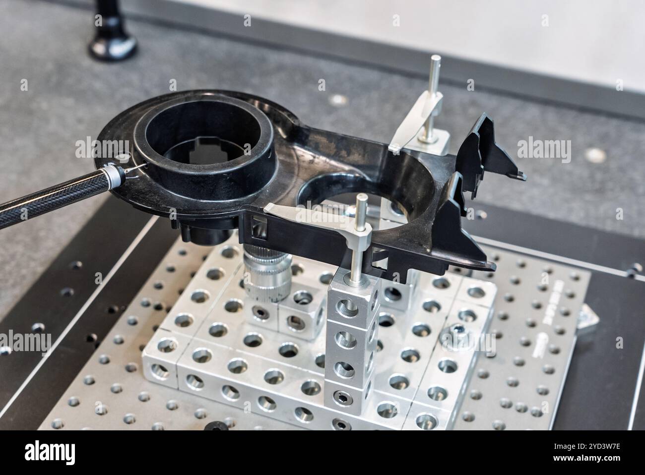 3d precision measurement on machine quality control parts. Measuring ...