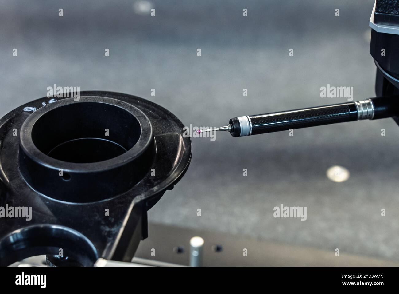 3d precision measurement on machine quality control parts. Measuring ...
