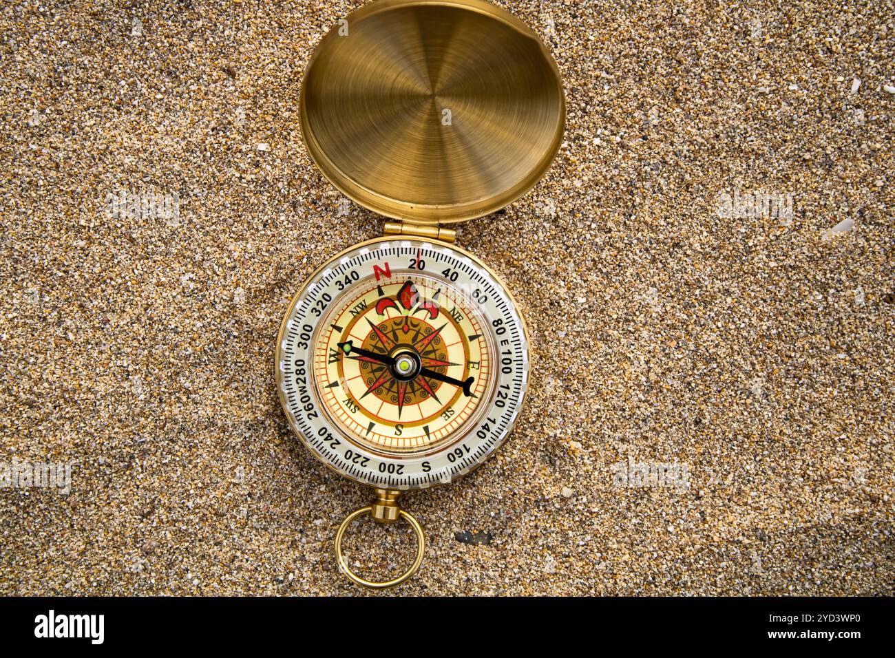 Top view compass on hi-res stock photography and images - Alamy