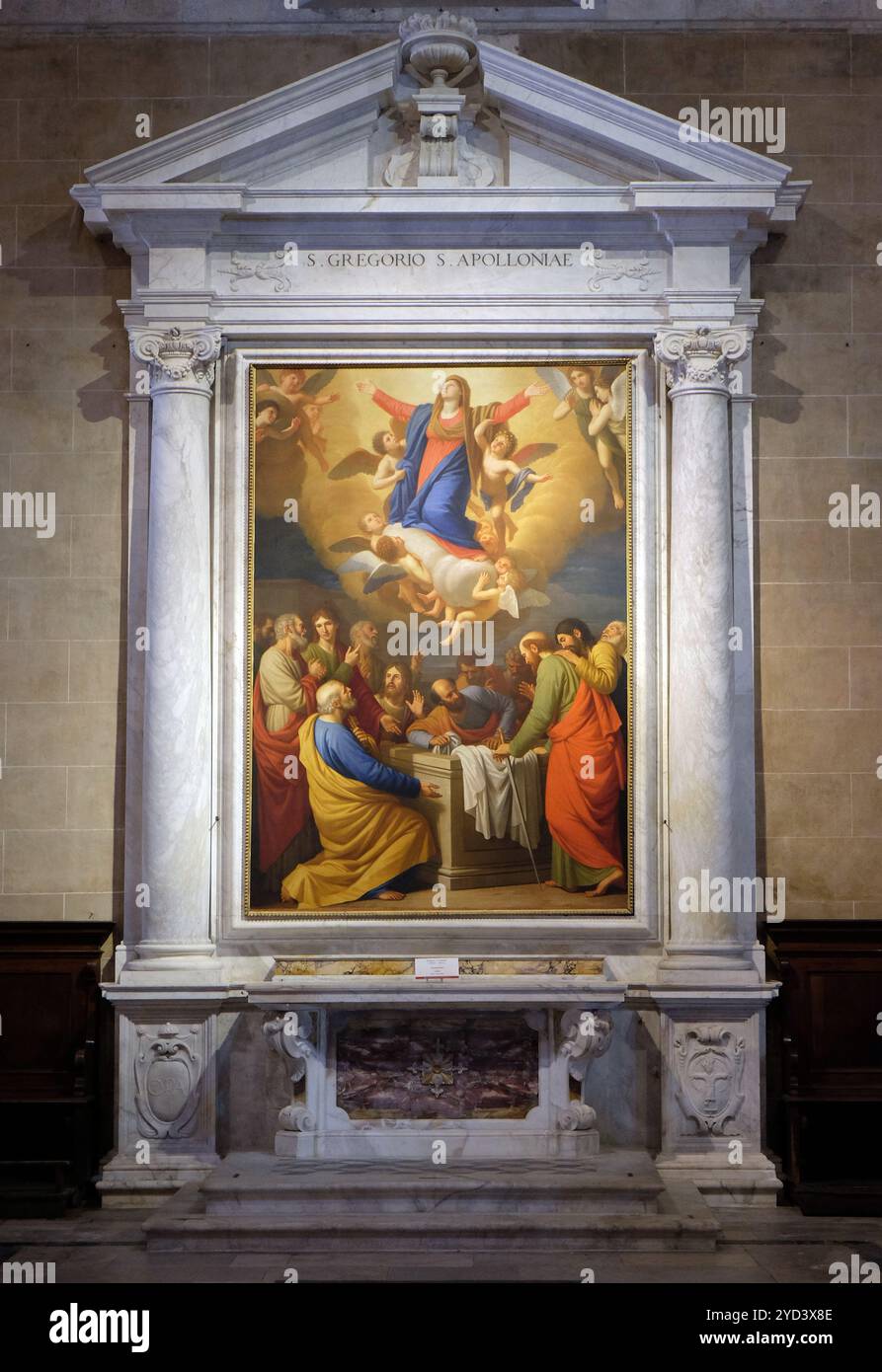 Altarpiece depicting Assumption of the Virgin Mary, work by Stefano ...