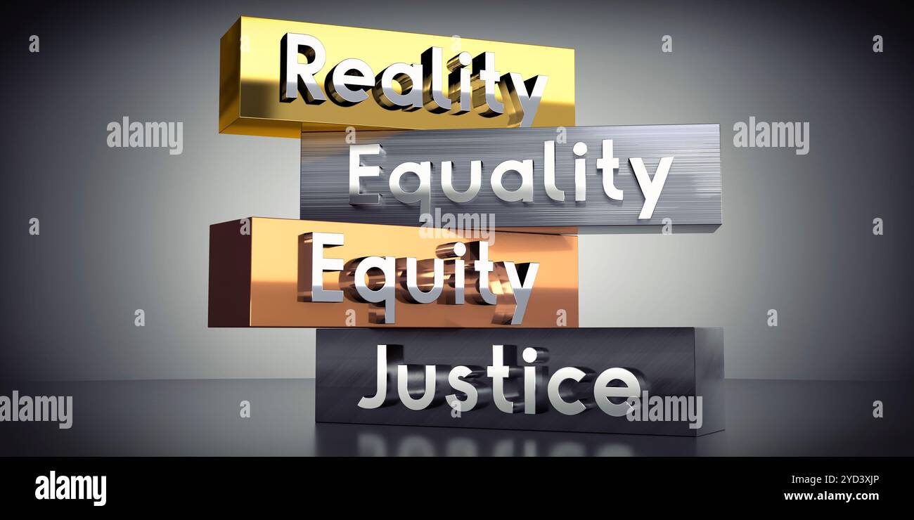 Equality equity reality hi-res stock photography and images - Alamy