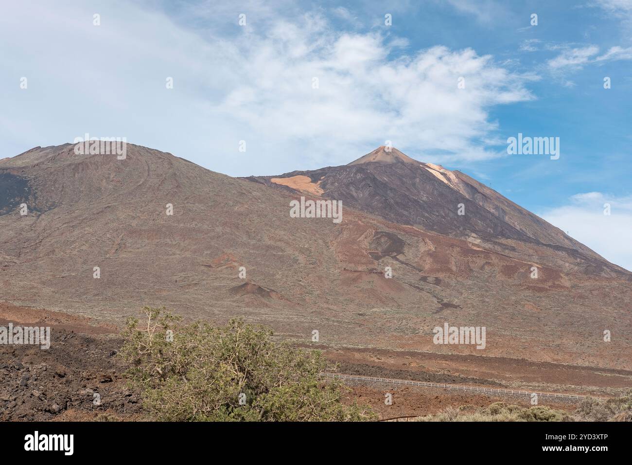 Views of Mount Teide, Spain's highest peak and the third largest ...