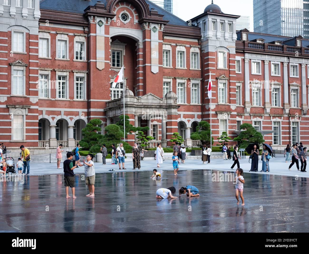 The entrance to Tokyo Station on the Marunouchi side in Tokyo, Japan ...
