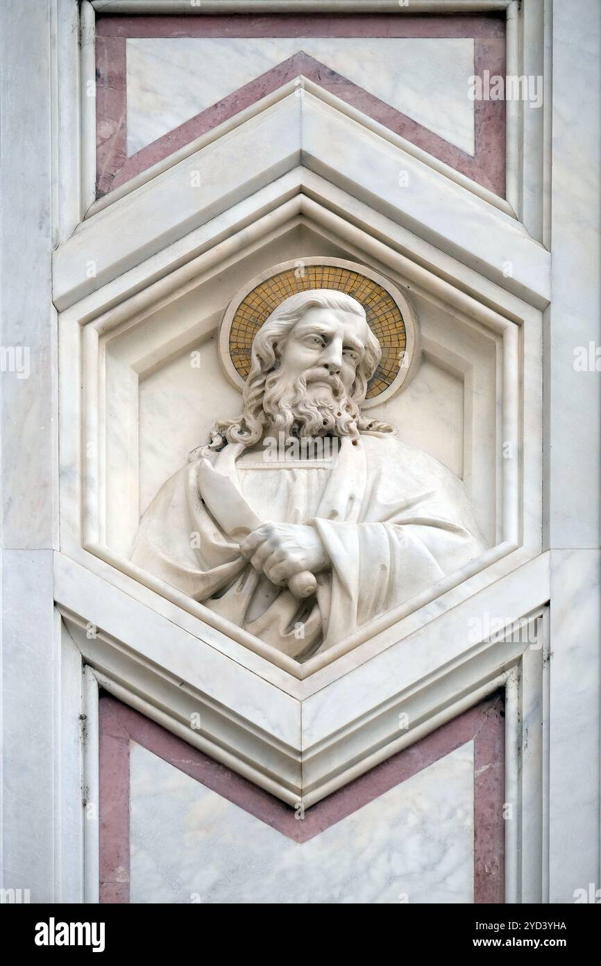 Saint Bartholomew the Apostle, relief on the facade of Basilica of ...