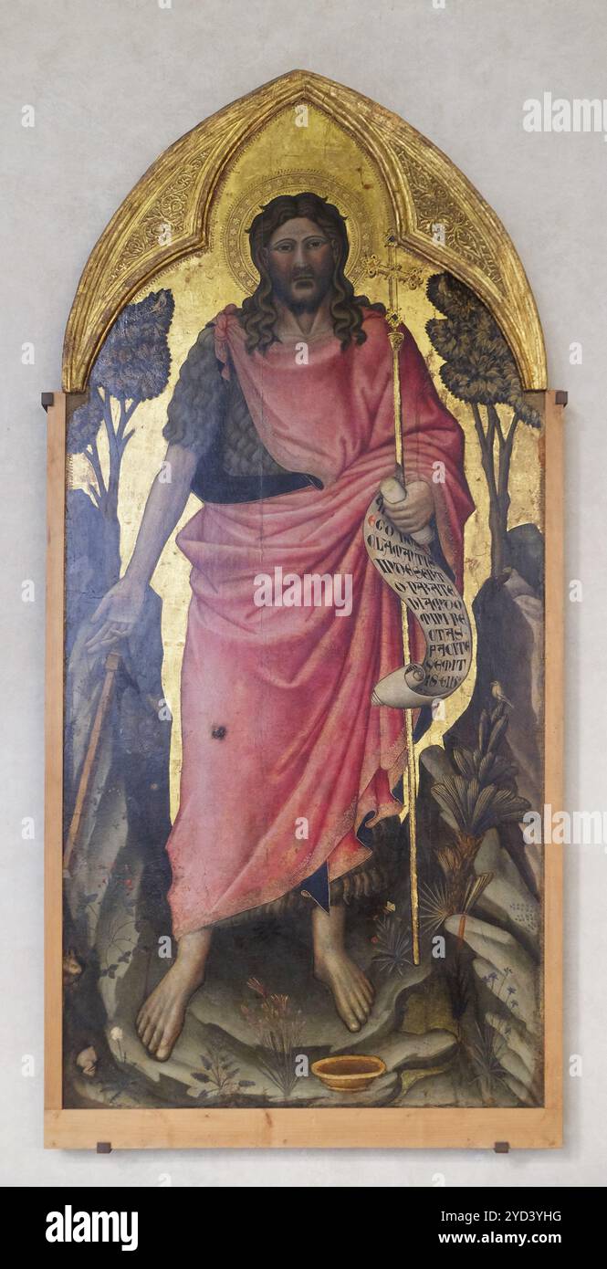 Saint John the Baptist, work by Francesco di Michele, Basilica of Santa ...