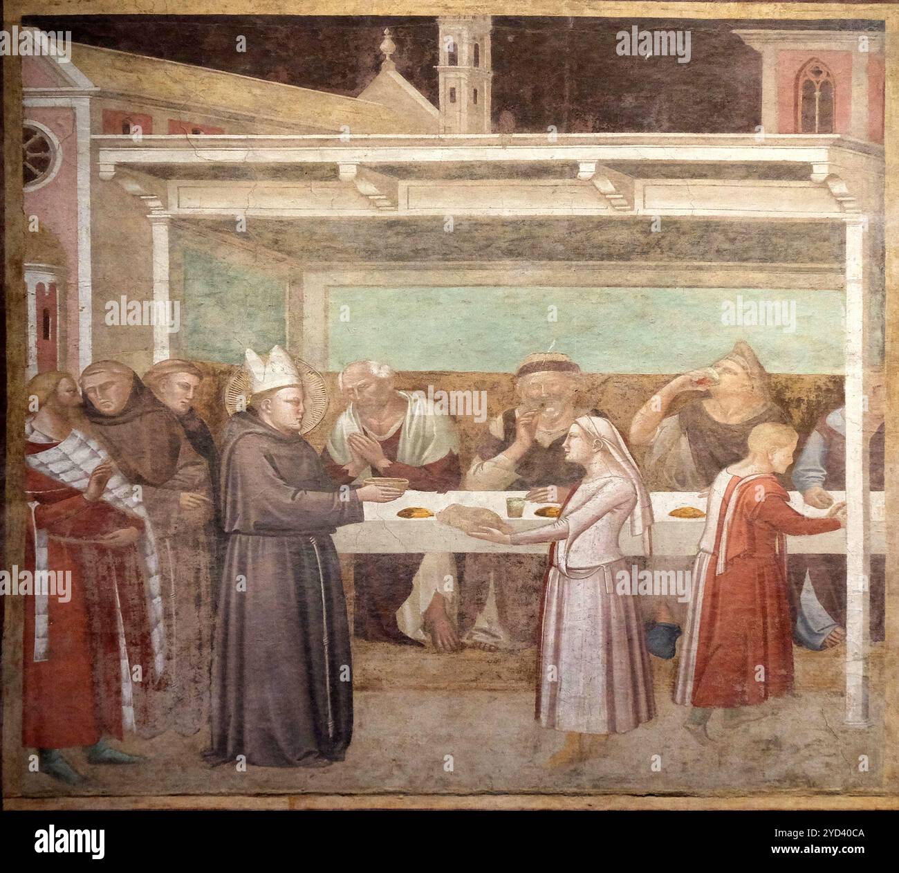 Stories of the life of St. Ludwig, work by Taddeo Gaddi in the ex ...