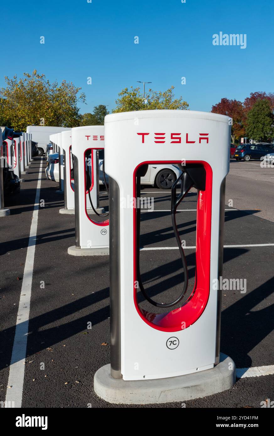 New Tesla Supercharger EV charging points at South Mimms service ...
