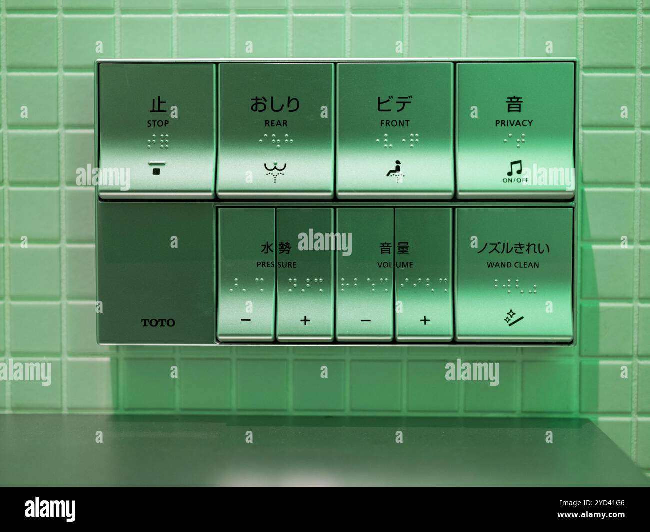 A control panel for a toilet in Tokyo, Japan Stock Photo - Alamy