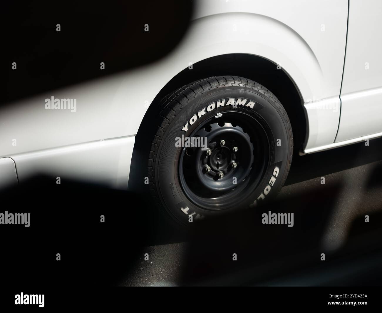A Yokohama tyre on a car in Tokyo, Japan Stock Photo - Alamy
