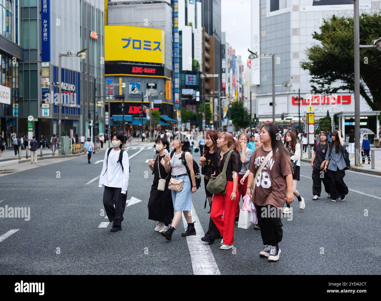 Teenage girls in the Shinjuku district of Tokyo, Japan Stock Photo - Alamy
