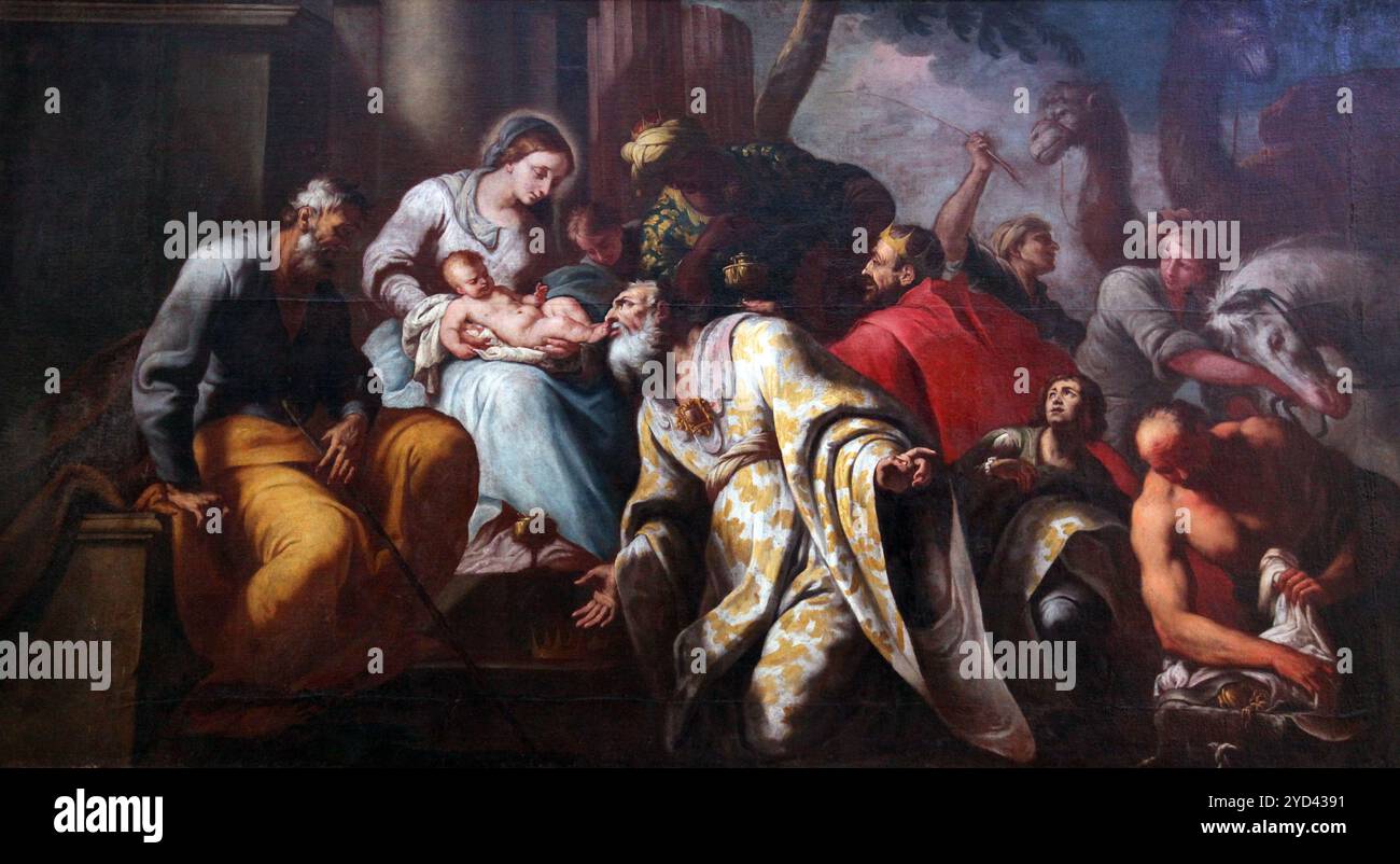 Nativity Scene, Adoration of the Magi, Catholic Church of the Birth of the Virgin Mary in Prcanj ...