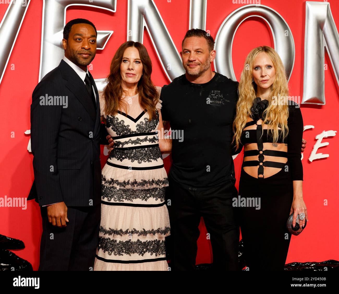 London, UK. 23rd Oct, 2024. Chiwetel Ejiofor, Kelly Marcel, Tom Hardy ...