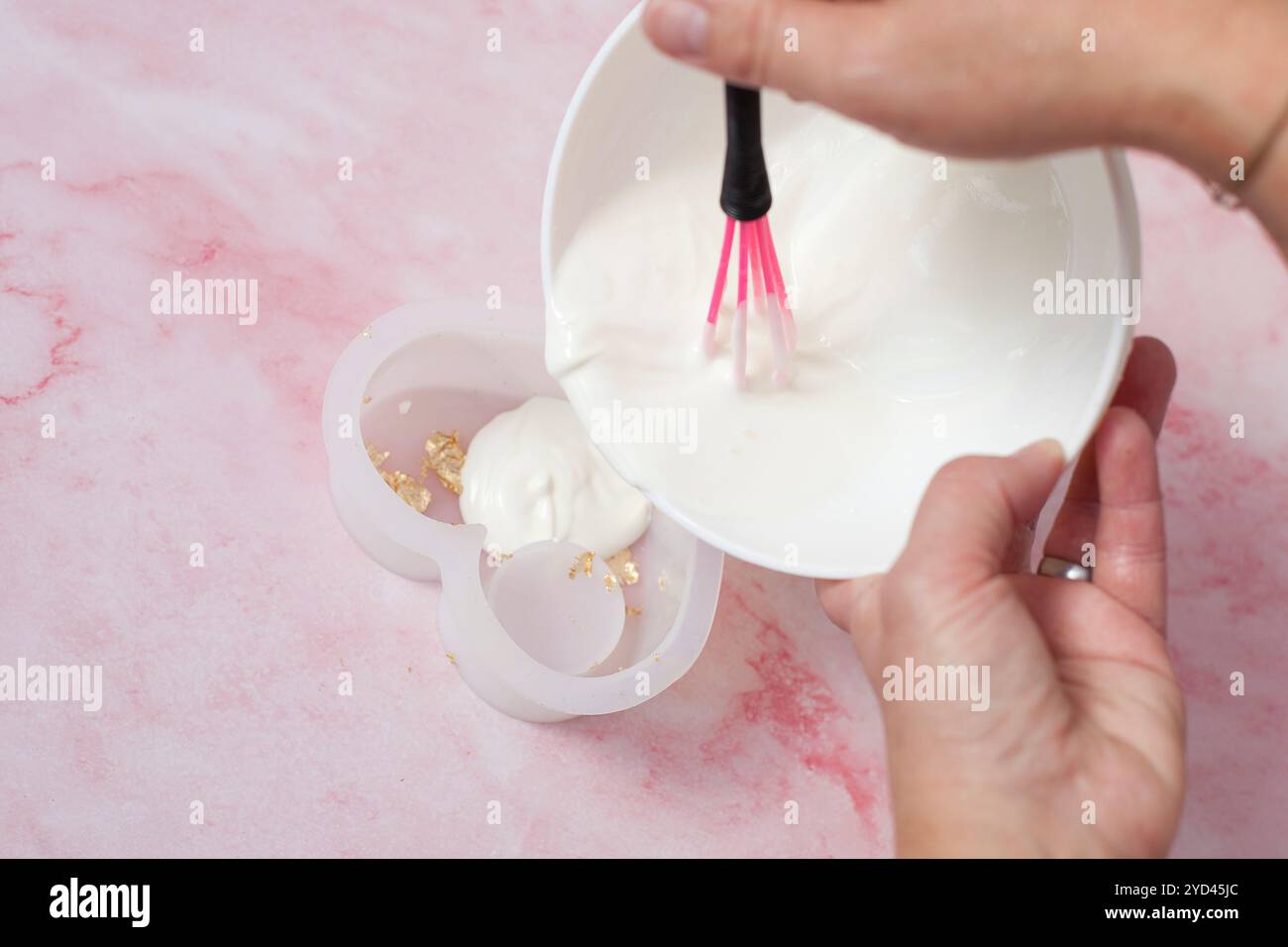 Step by step. How to make a decorative candlestick. Step 4 from 6 Stock ...