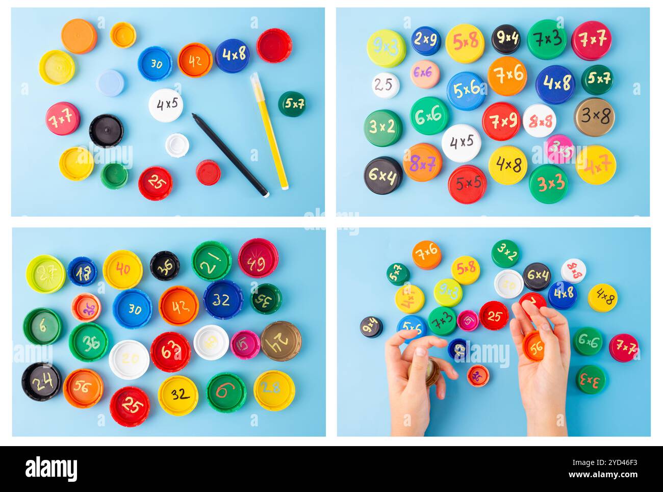 Multiplication table practice Cut Out Stock Images & Pictures - Alamy