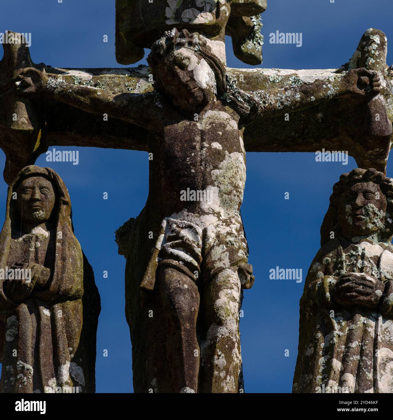 Calvary, dating from the 1400s, in the parish close (enclos paroissial ...