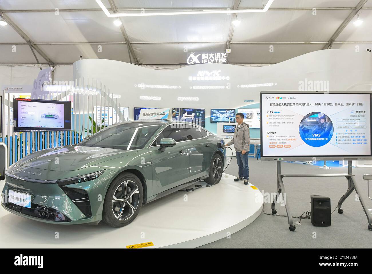 HEFEI, CHINA - OCTOBER 24, 2024 - A Chinese new energy vehicle with an ...