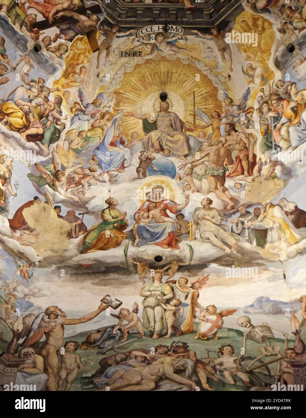 Last Judgment, fresco by Giorgio Vasari in the Cattedrale di Santa ...