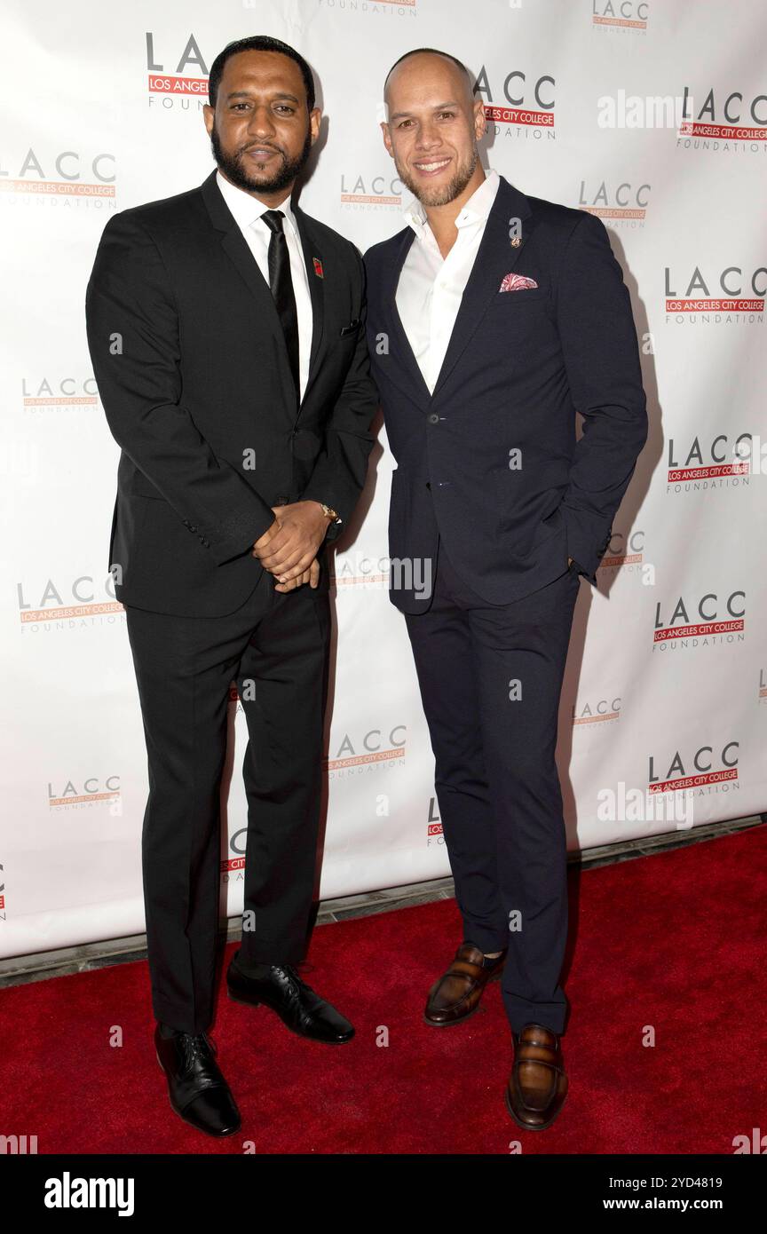 Amanuel Gebru und Jeremiah Cillpam bei der Los Angeles City College ...