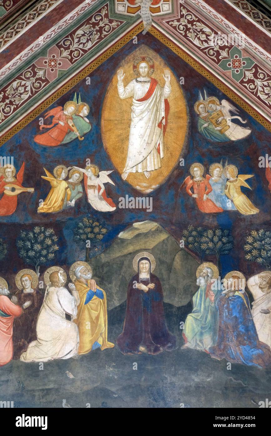Ascension of Christ, Fresco by Andrea di Bonaiuto, Spanish Chapel in ...
