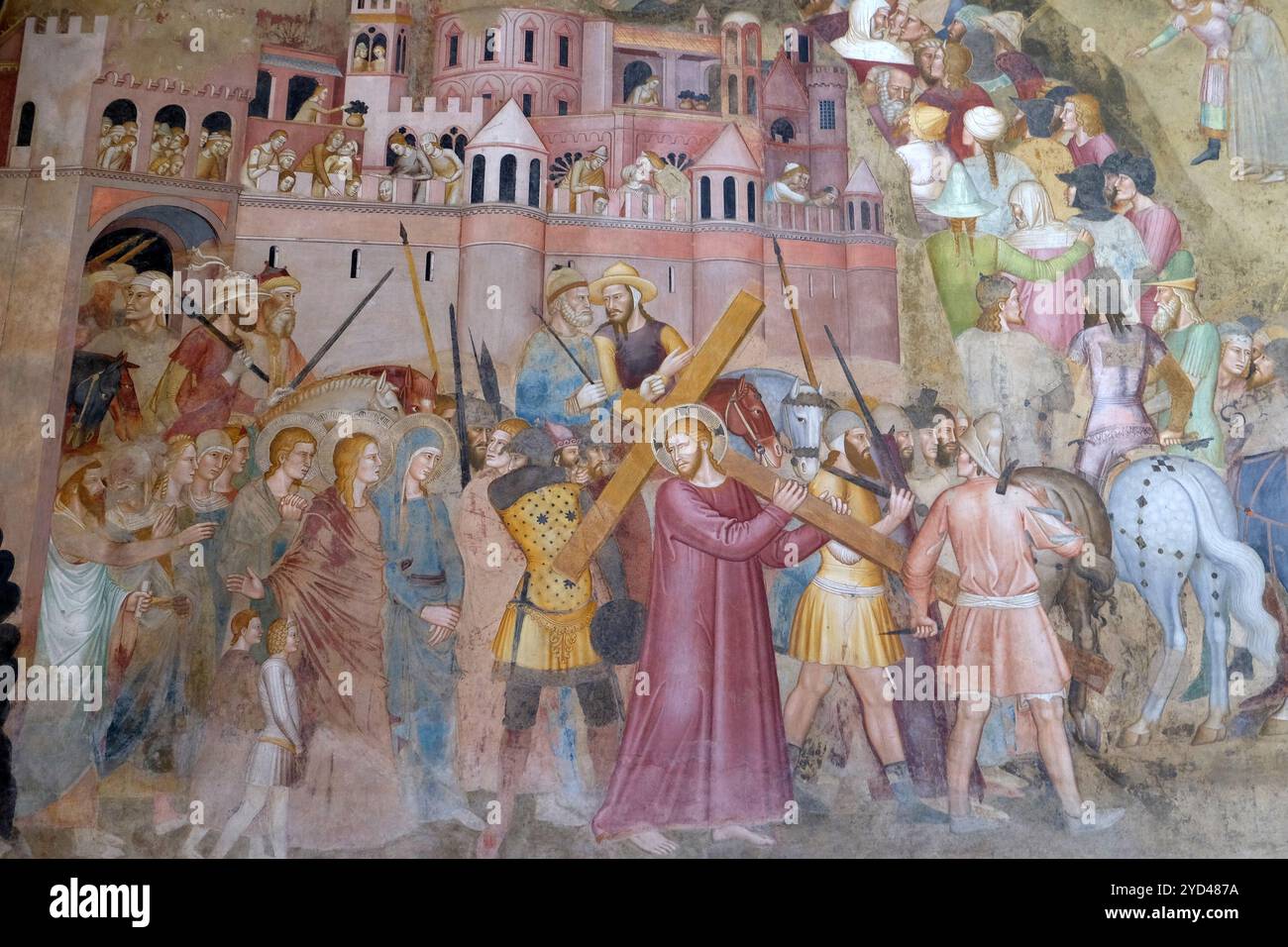 Christ carrying the cross fresco hi-res stock photography and images ...