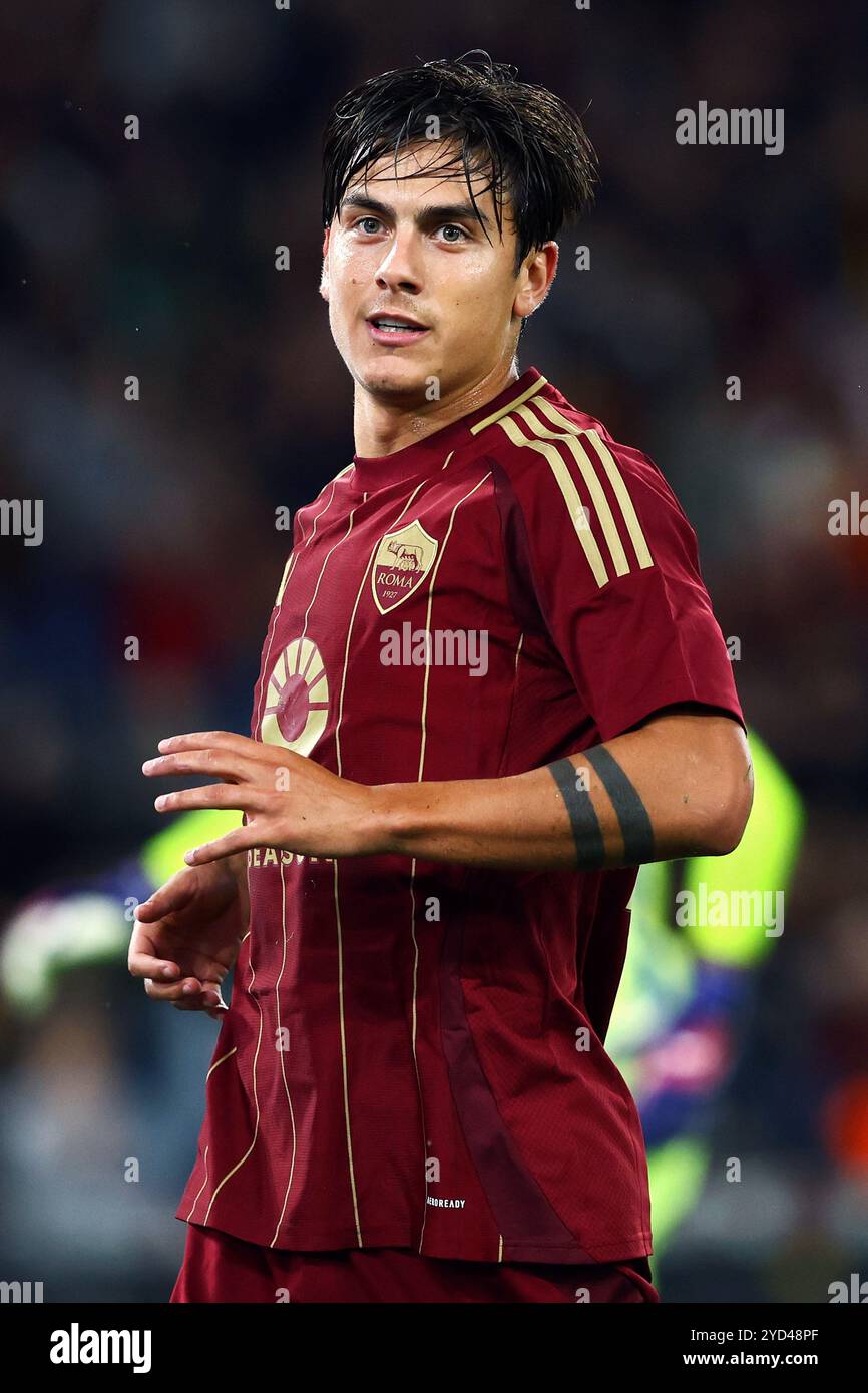 Rome, Italy. 24th Oct, 2024. Paulo Dybala of Roma looks on during the UEFA Europa League, League ...