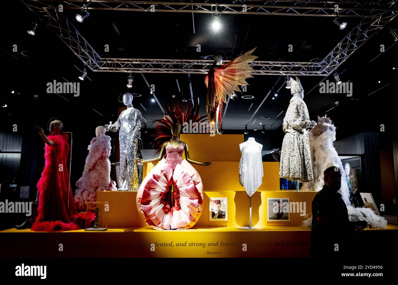ROTTERDAM - Construction of the exhibition during the press preview of ...