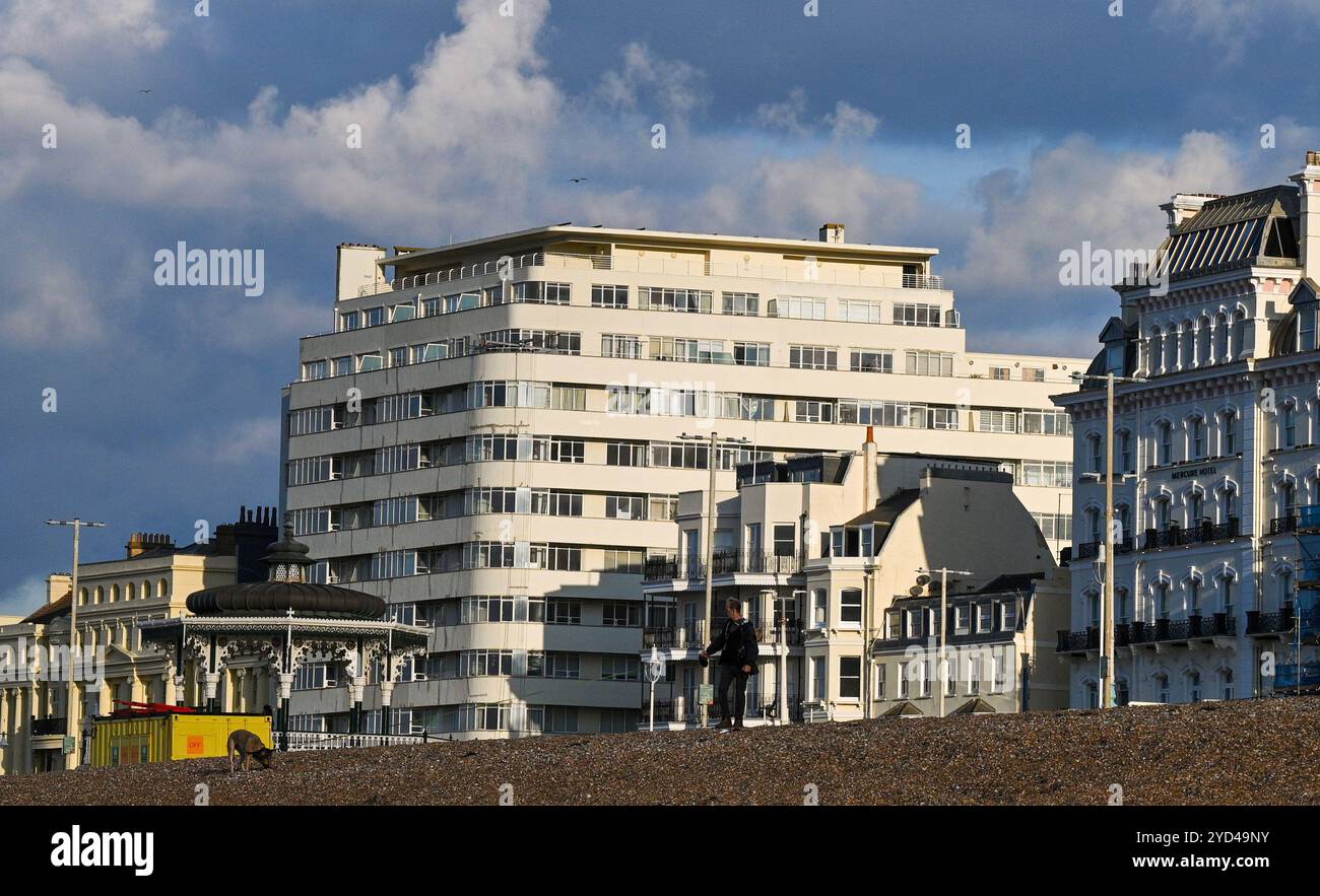 Embassy Court block of flats on Brighton seafront . Embassy Court is an ...