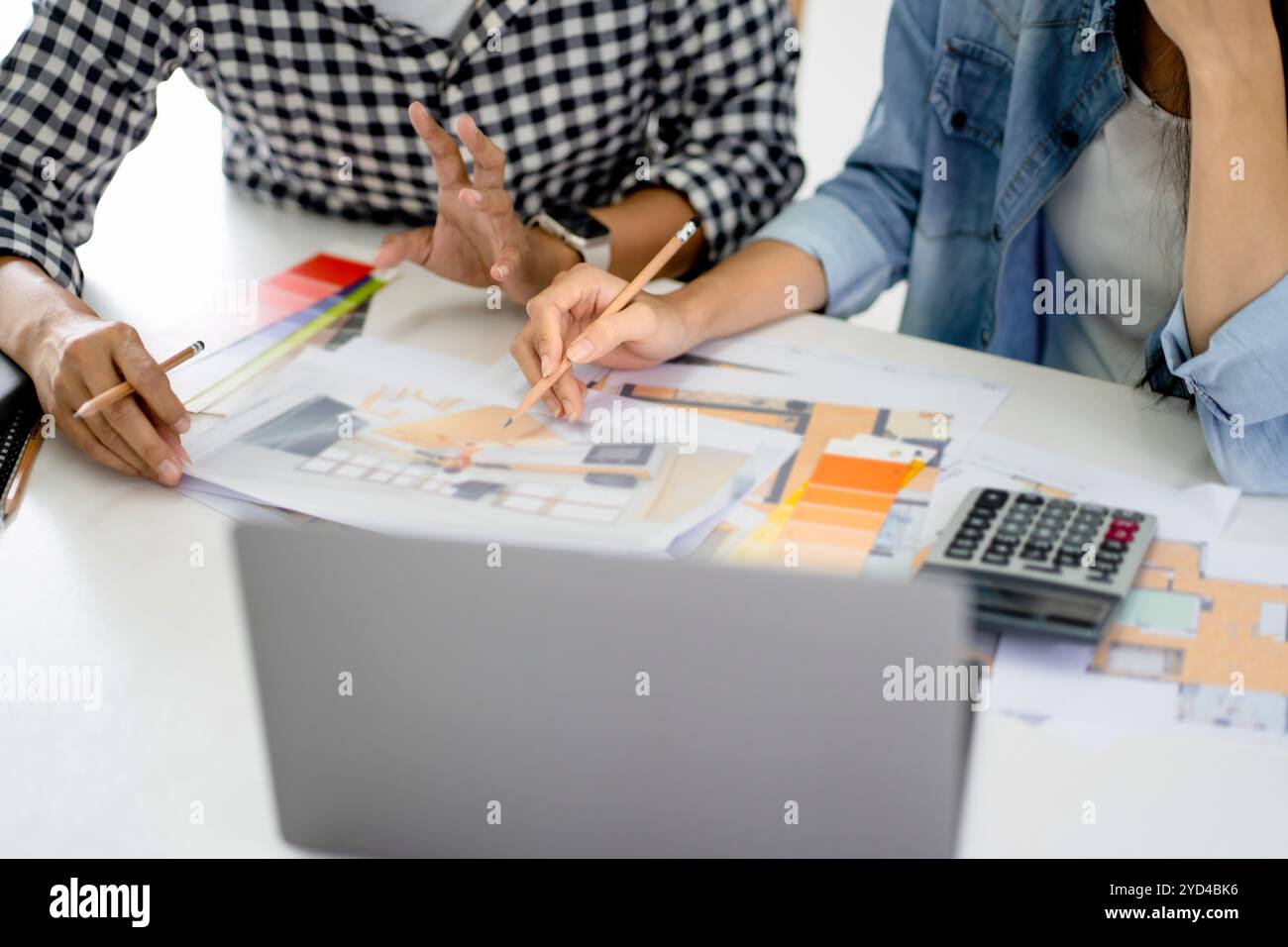 Creative startup team working together hi-res stock photography and ...