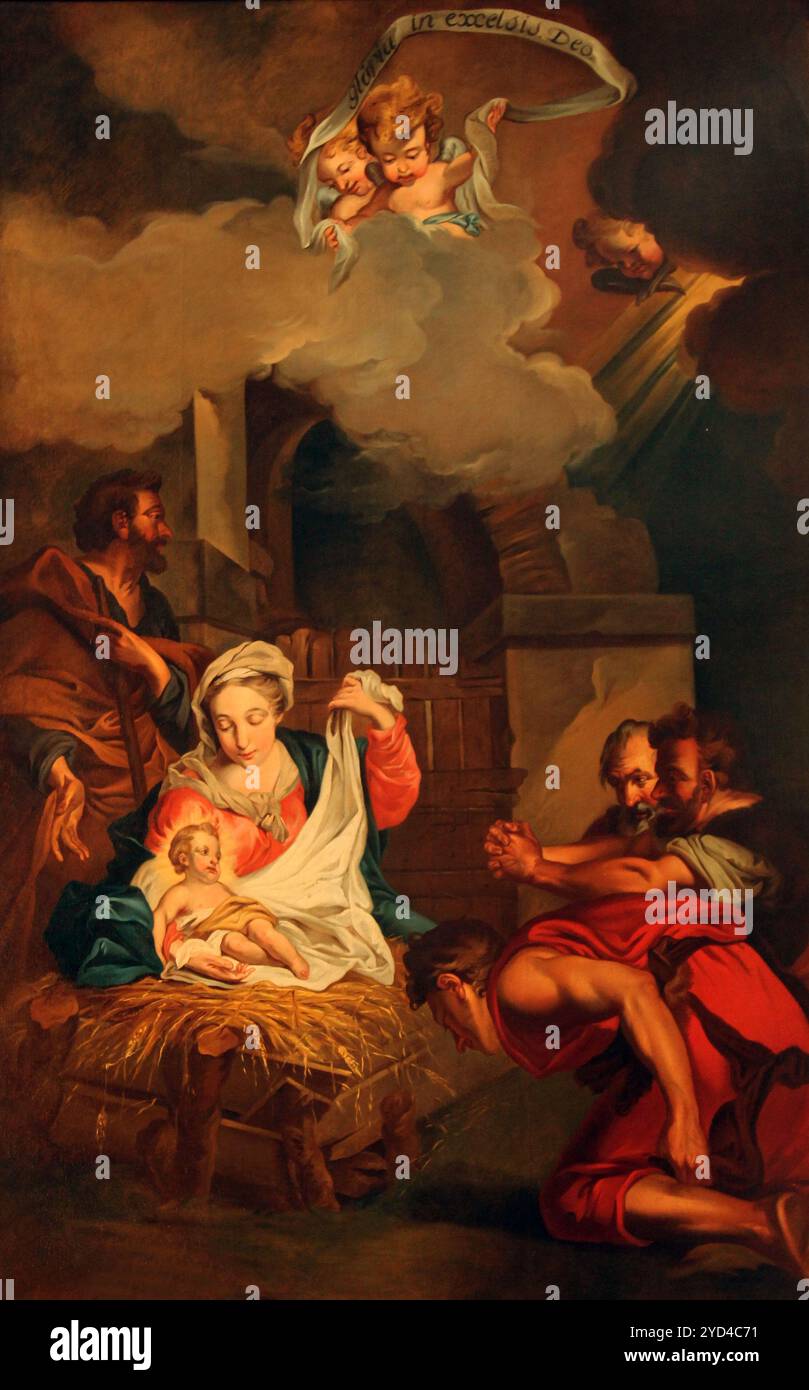 Nativity Scene, Adoration of the Shepherds, Saint Etienne du Mont ...