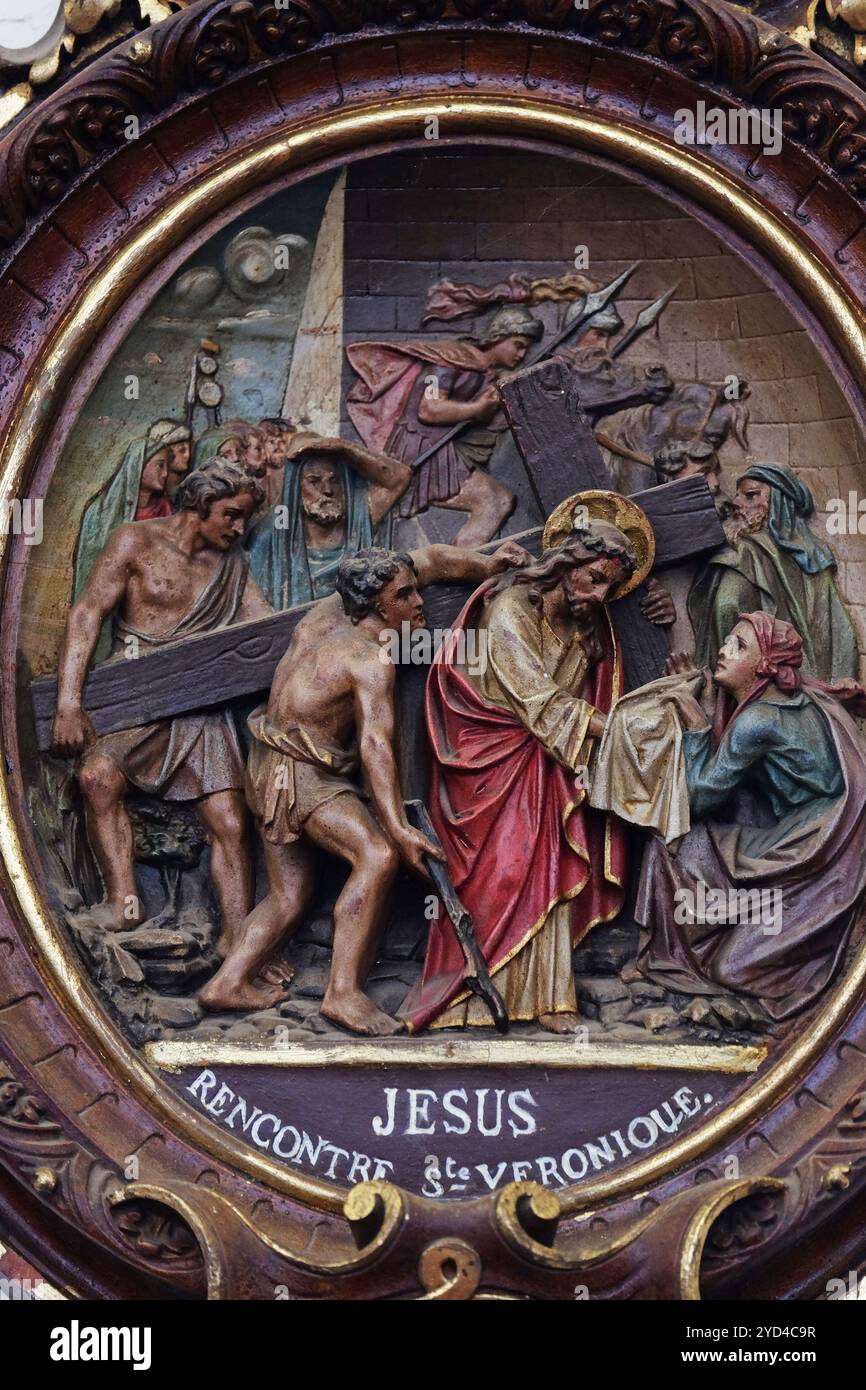 6th Stations of the Cross, Veronica wipes the face of Jesus, Carthusian ...