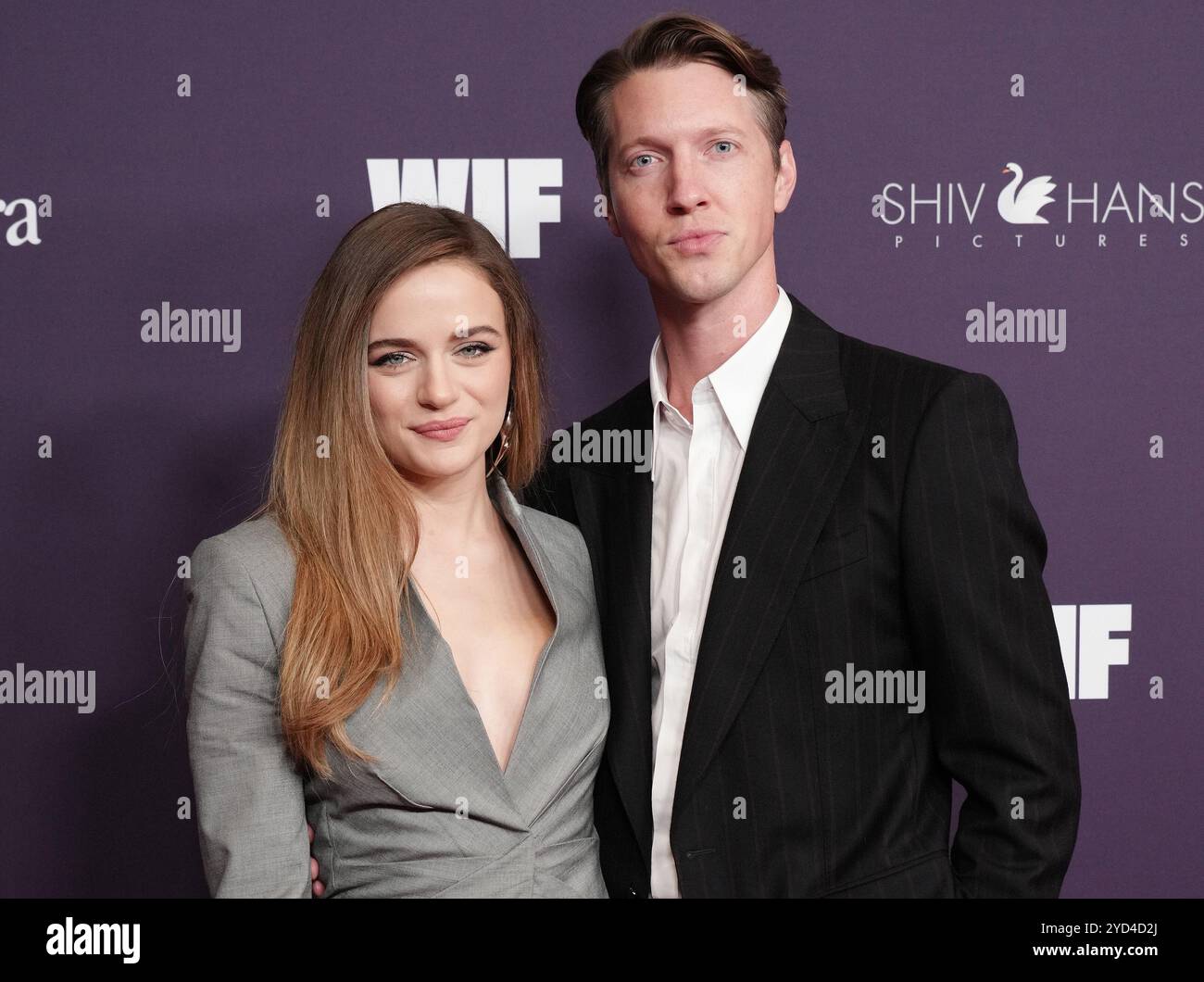 (L-R) Joey King and Steven Piet at the 2024 WIF Honors held at the ...
