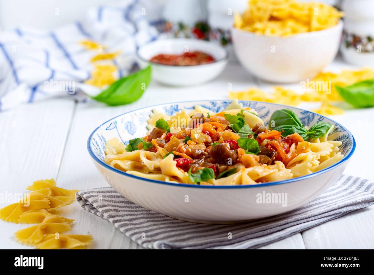 Italian traditional pasta eggplant hi-res stock photography and images ...