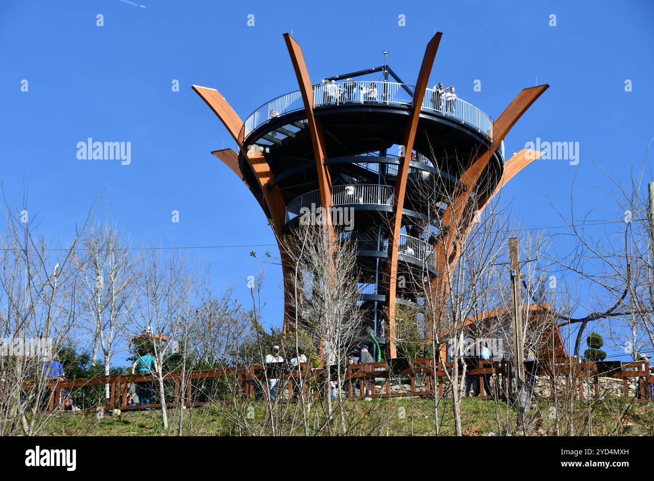 Anavista Smoky Mountain Observation Tower at Anakeesta Mountaintop Park ...